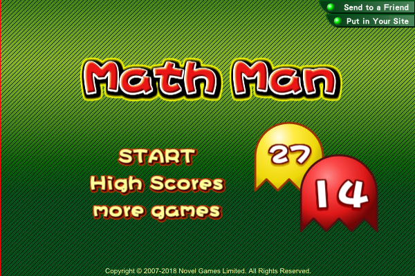 Math Man - Brain Pages