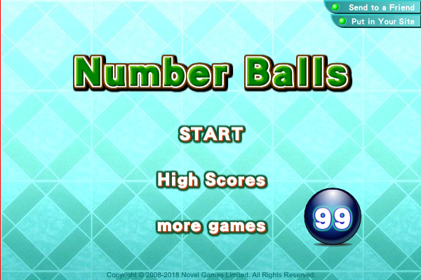 Number Balls - Brain Pages