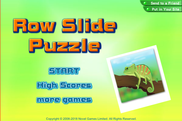 Row Slide Puzzle - Brain Pages