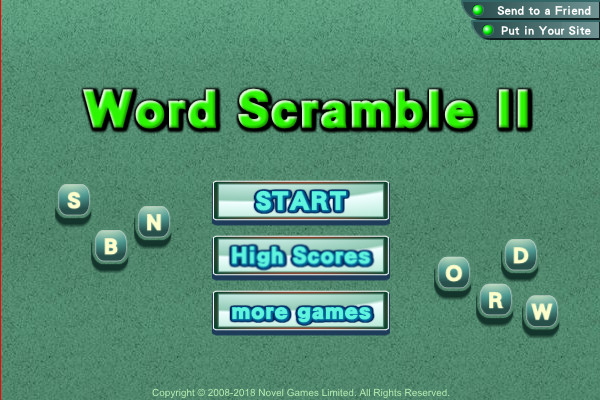 Word Scramble II - Brain Pages